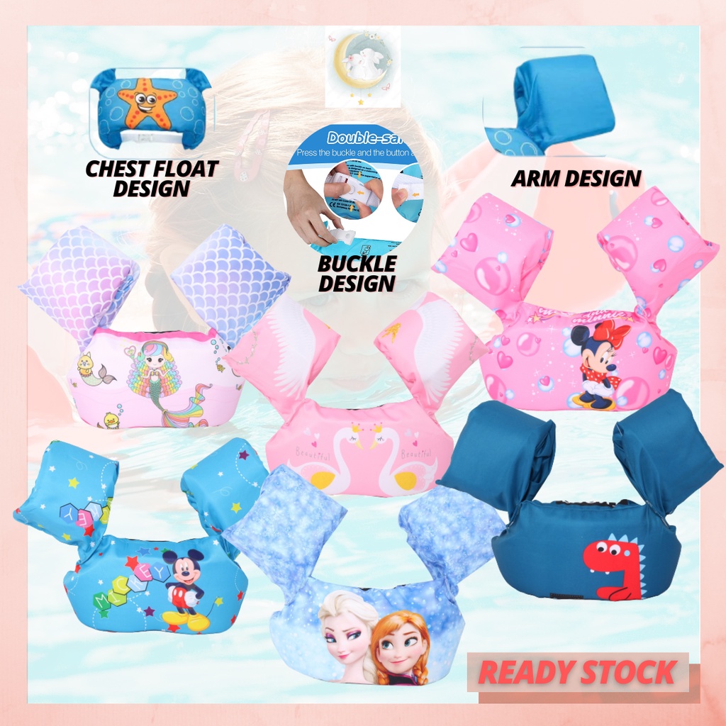 Kids Inflatable Swimming Arm Chest Float Vest Baby Swim Trainer Safety ...