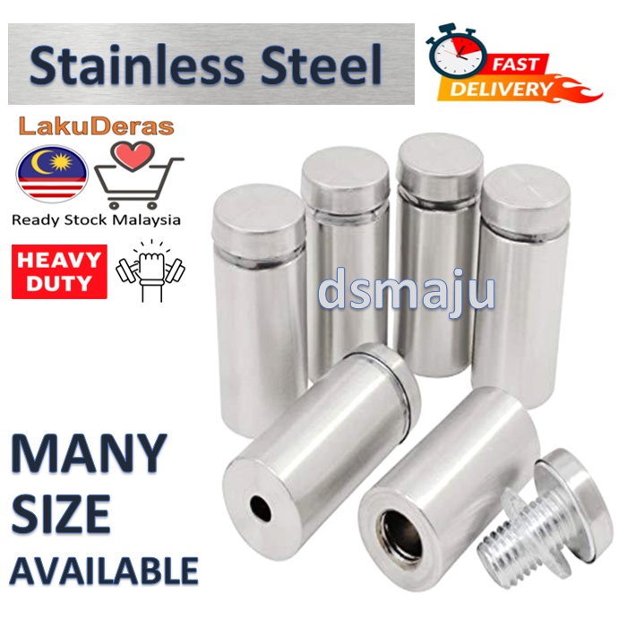 DSMAJU Stainless Steel Advertising Screw Signboard Screw Panel Holder ...