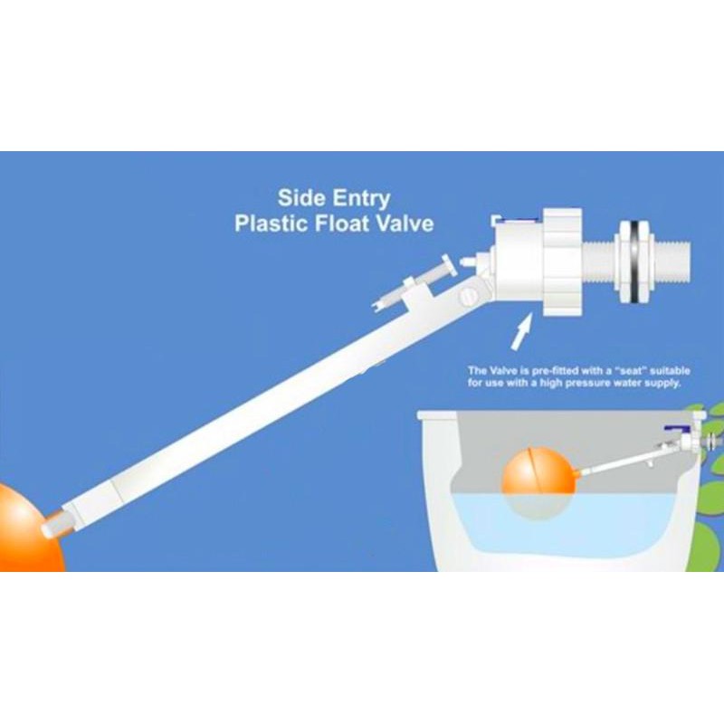 [100% ORIGINAL] TECHPLAS 1/2" PVC FLOAT VALVE - 9" LONG | Shopee Malaysia