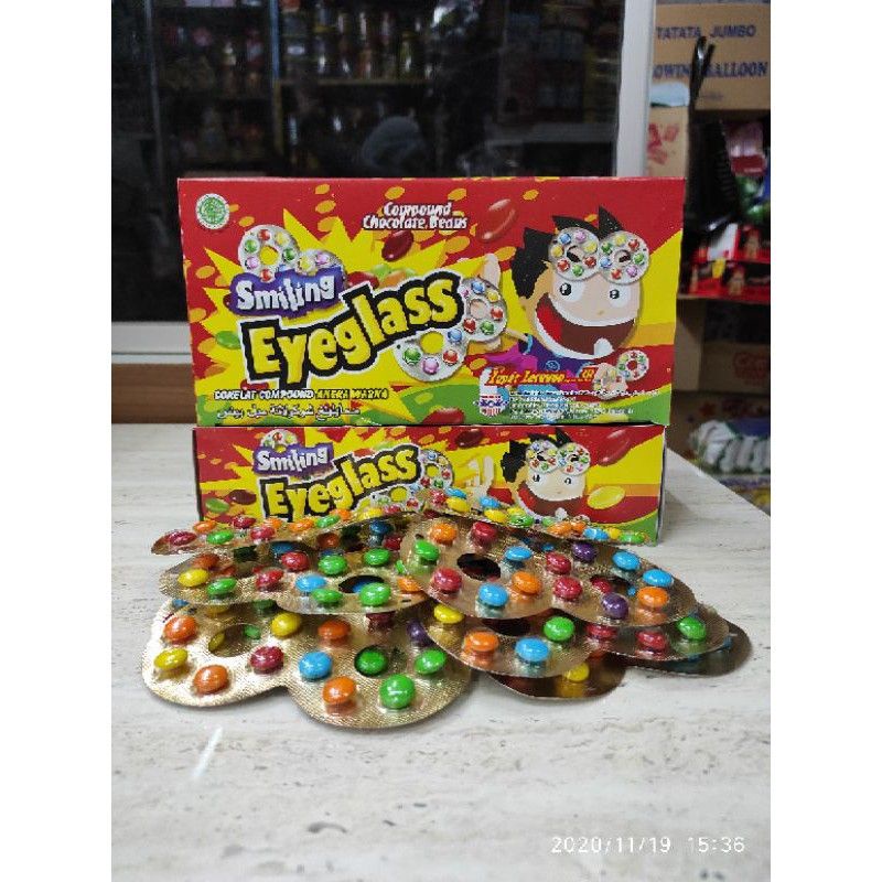 Ecer Chocolate eyeglass smiling Candy | Shopee Malaysia