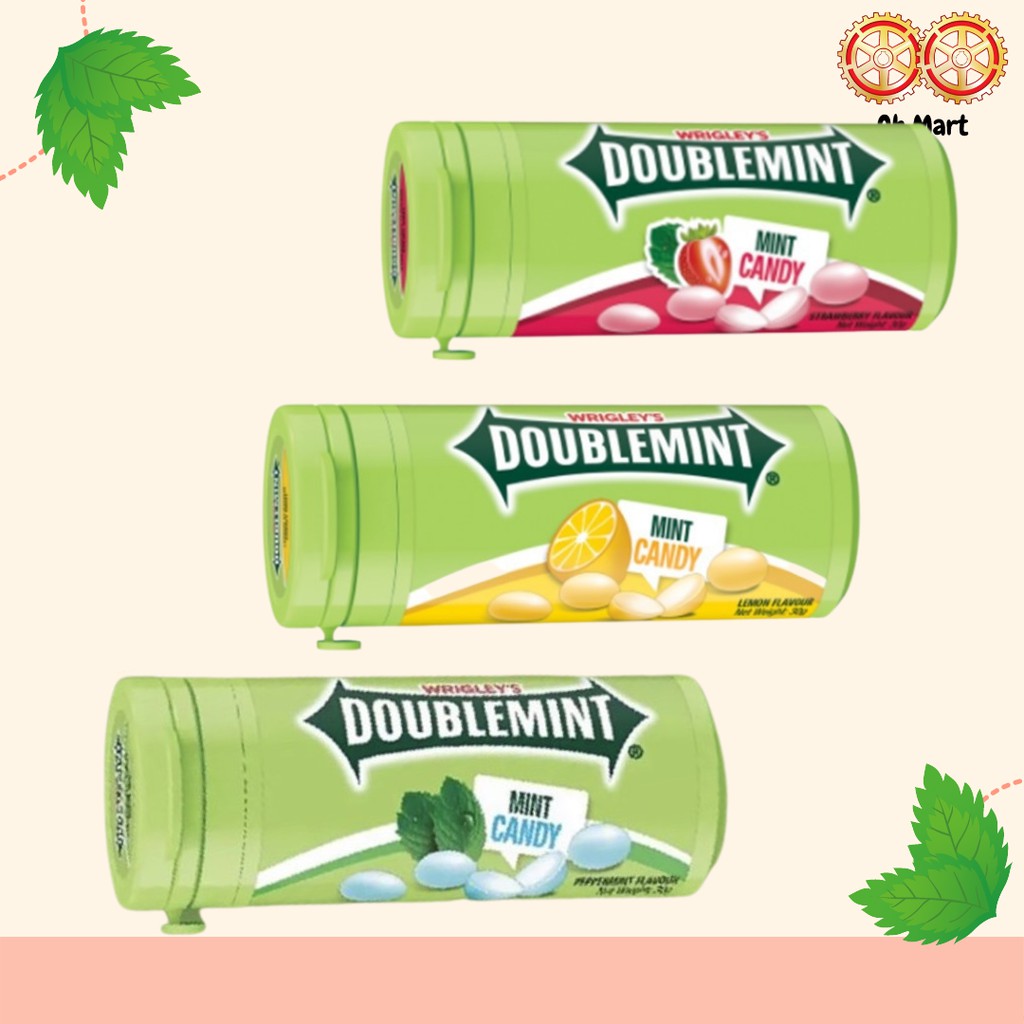 Wrigley's Doublemint Mint Candy (Strawberry/Lemon/Mint) 30g | Shopee Malaysia