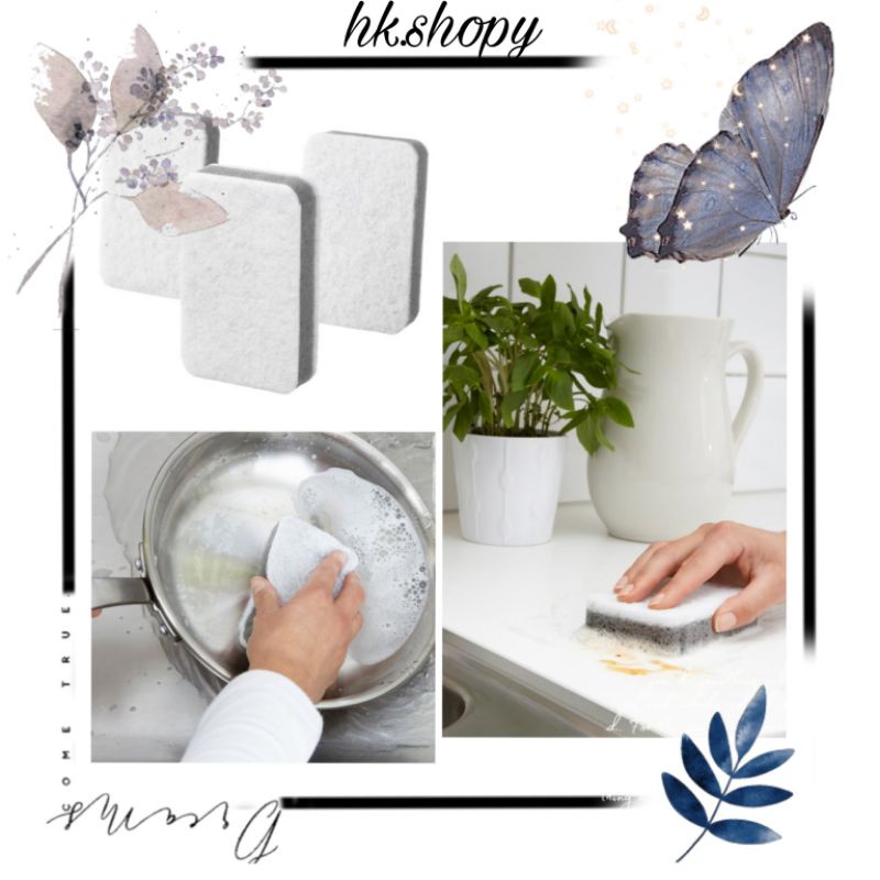 3pcs Sponge Ikea Svampig Dishwash Span Basuh Pinggan Ikea | Shopee Malaysia