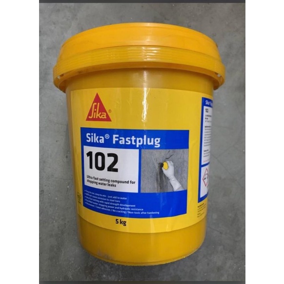 MEGA 5KG SIKA 102 SUPER FAST DRYING CEMENT / HYDRO PLUG / WATERPROOF ...