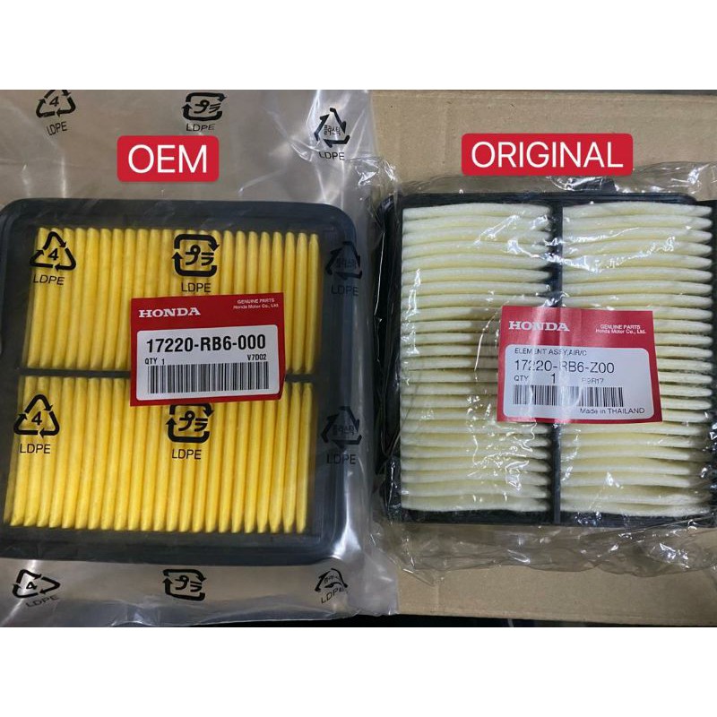 ORIGINAL HONDA CITY TMO JAZZ GE8 HONDA FREED (2009-2013) AIR FILTER ...