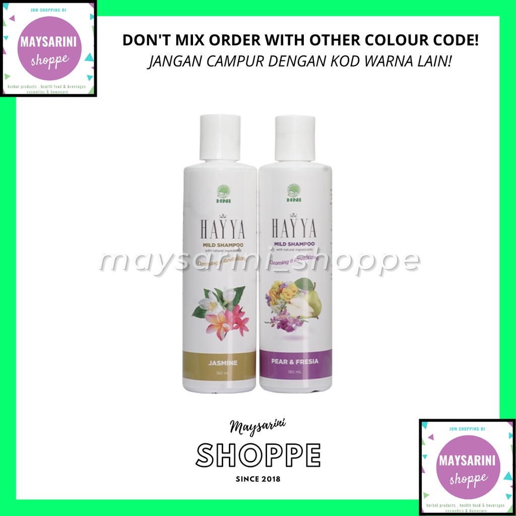 Syampu Rambut Hayya Mild Shampoo HNI HPAI 150ml | Shopee Malaysia