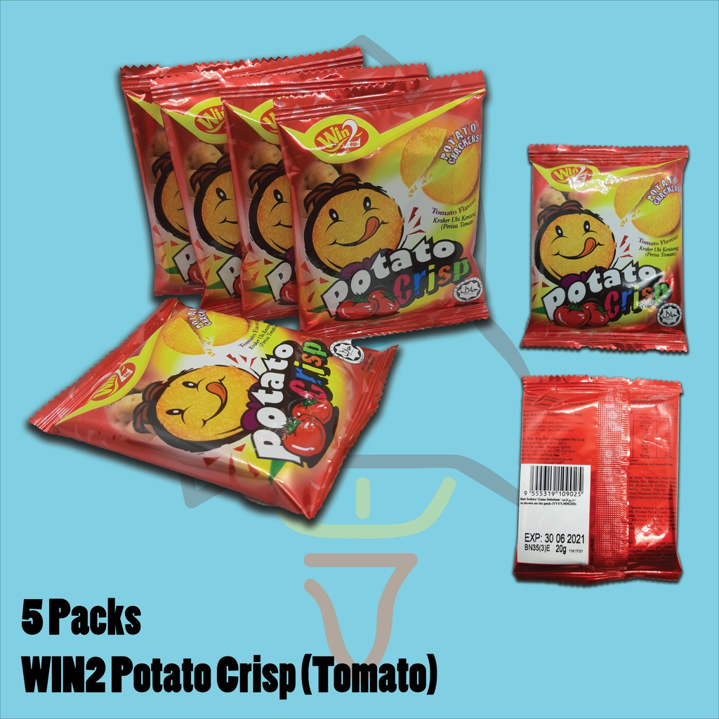 WIN2 Potato Crisp - Tomato (20g X 5 packs) [Buy 6 selections @ RM20 ...