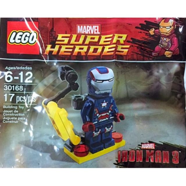 Lego 30168 Marvel Iron Patriot Minifigure exclusive rare Iron man ...