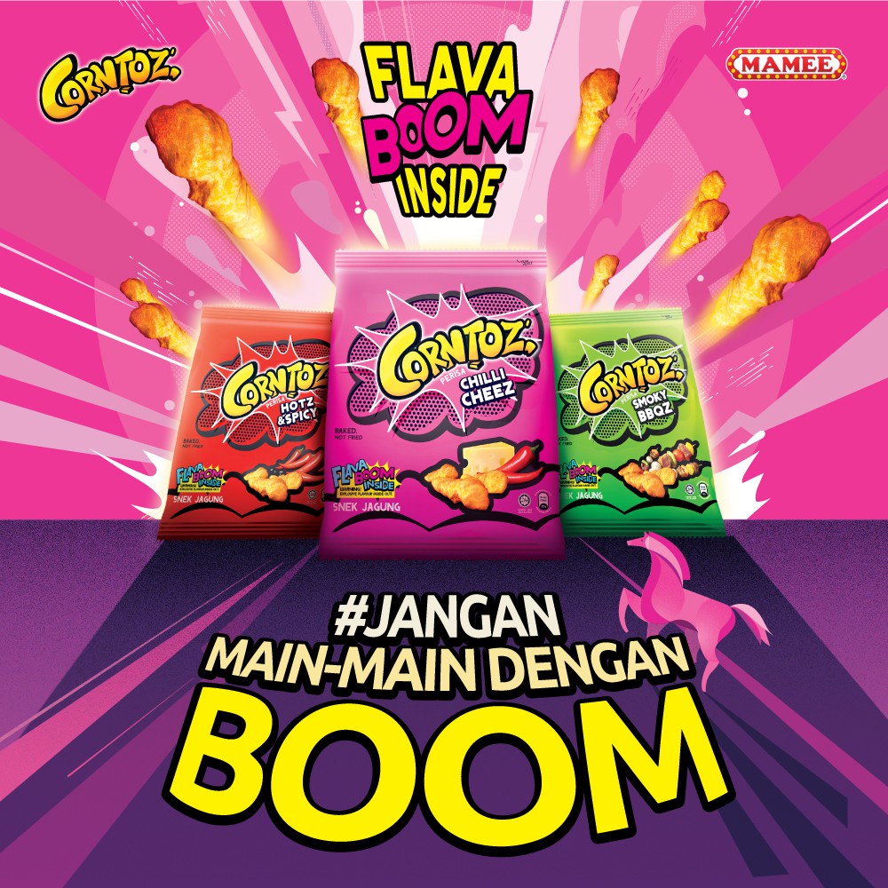 Corntoz Mini Family Pack 8x15g Party Snack Mamee Jajan Oldtime ...