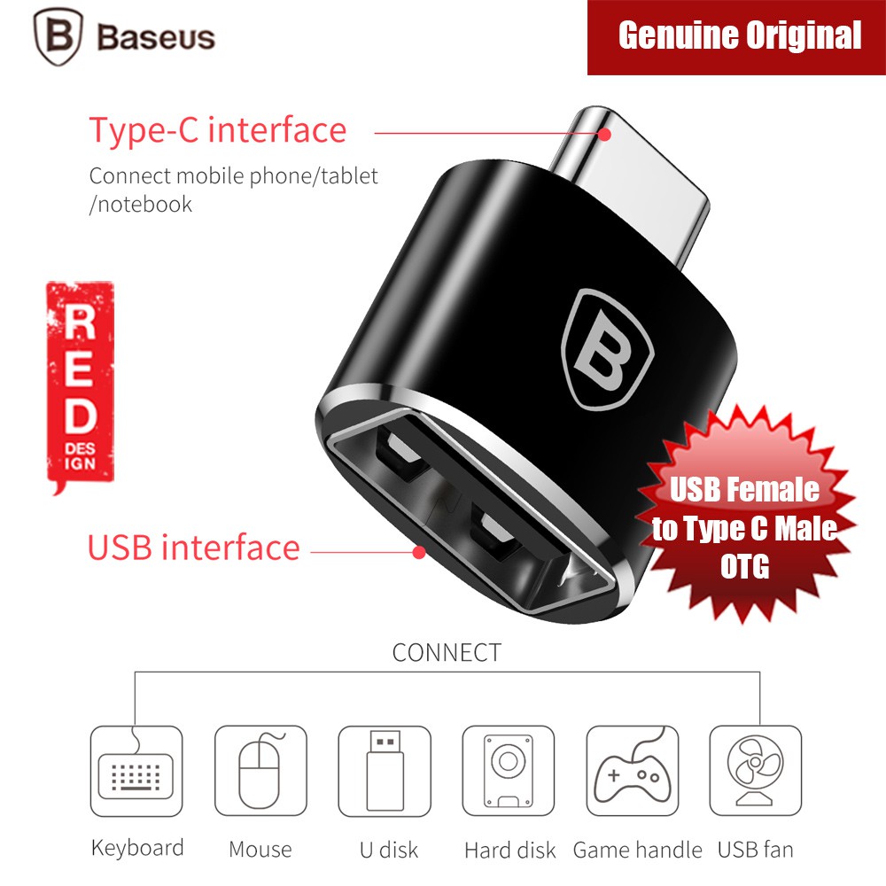 Baseus Type C Male to USB Female Converter Adapter OTC Type C to USB ...