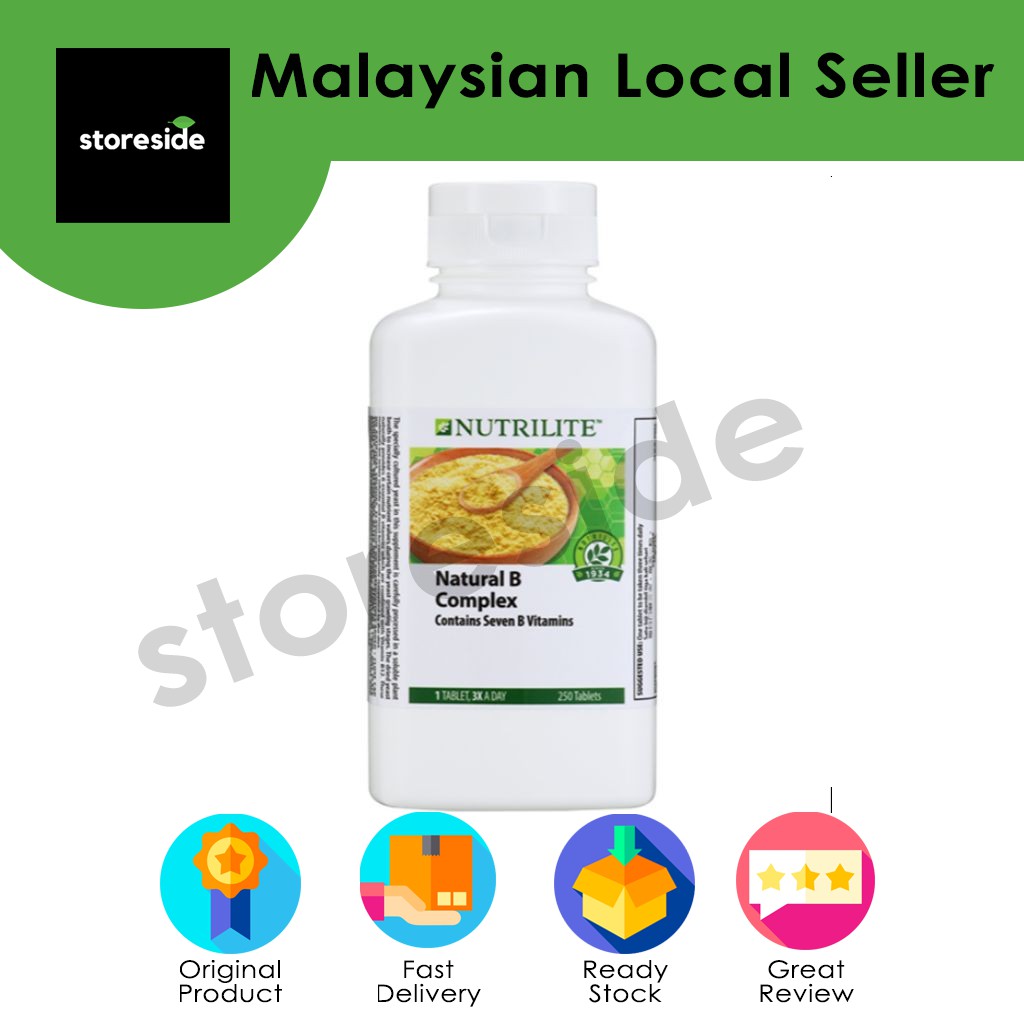 Amway Nutrilite Natural B Complex 250 Tablets (Ready Stock) | Shopee ...