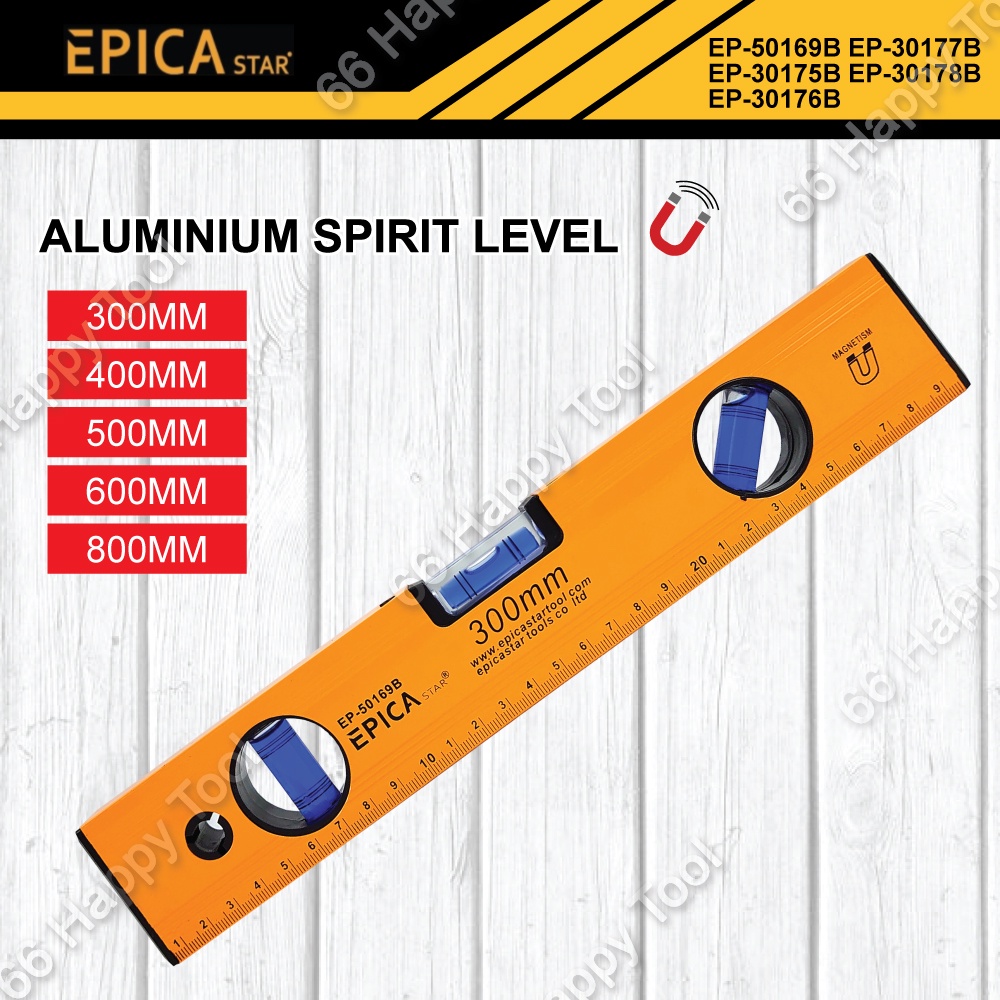 EPICA STAR 300mm/400mm/500mm/600mm/800mm Aluminum Spirit Level ...