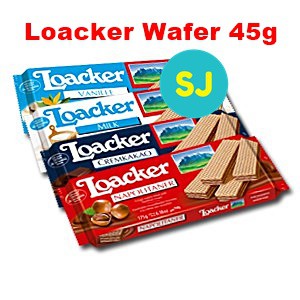 Loacker Wafer 45g ( Cremkakao / Cocoa & Milk / Napolitaner / Milk ...