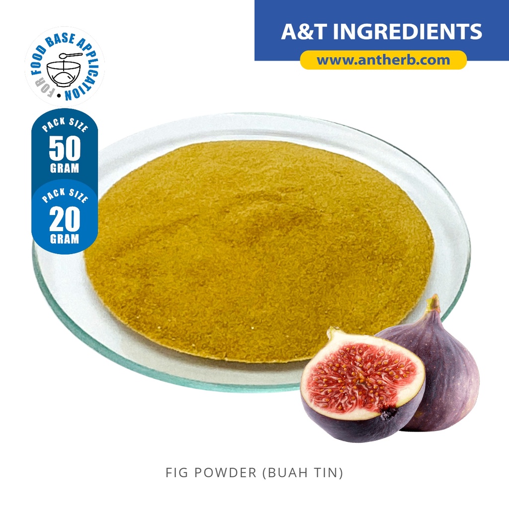 [20g/50g] Natural Fig Powder / Serbuk Buah Tin - HALAL Certified ...