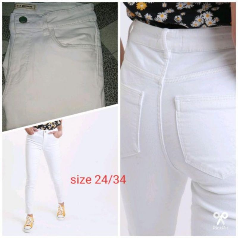 Seluar Prempuan putih!! Skinny Leadis Jeans!! | Shopee Malaysia