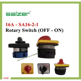 #SALZER Rotary Switch 1pole 16A OFF-ON Isolator / Selector Switch ...