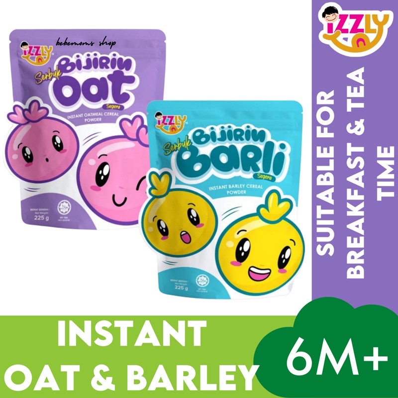 IZZLY BABY FOOD HOMEMADE BIJIRIN ASAS BASIC CEREAL INSTANT OAT BARLEY ...
