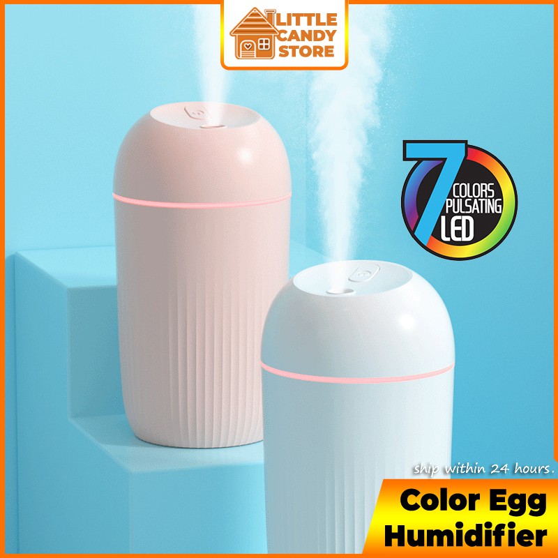 USB Aroma Colorful Egg Humidifier 420ml for Car / Household / Bedroom ...
