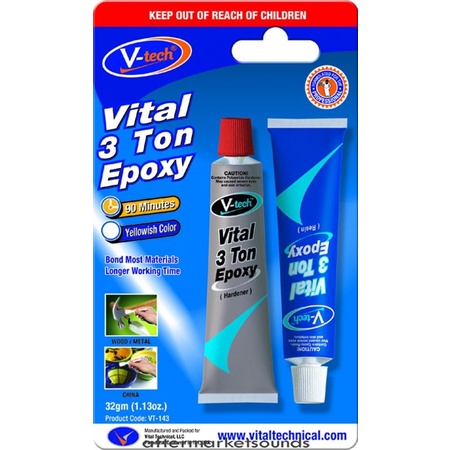 V-TECH Vital 3 Ton Epoxy FOC Super Glue VT-143 32gm ( 1.13oz ...