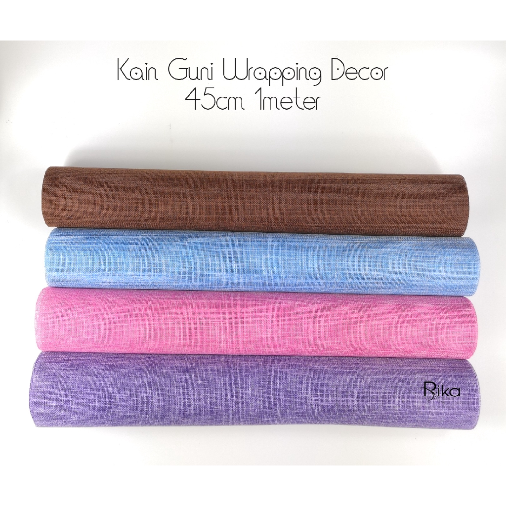 TERUS KILANG !!! Kain guni hemp wrapping decor 45cm 1meter | Shopee ...