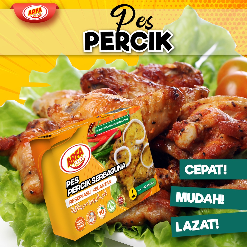 (BELI 1 PERCUMA 1 ) Pes Percik Arfa Food 200 Gram | Shopee Malaysia