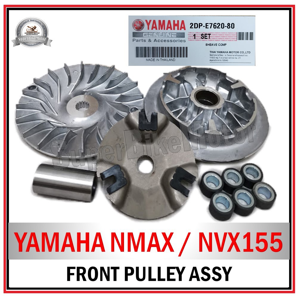 YAMAHA NMAX / NVX155 - 100% ORIGINAL Front Pulley ASSY with Drive Fan - [2DP-E7620-80] | Shopee ...