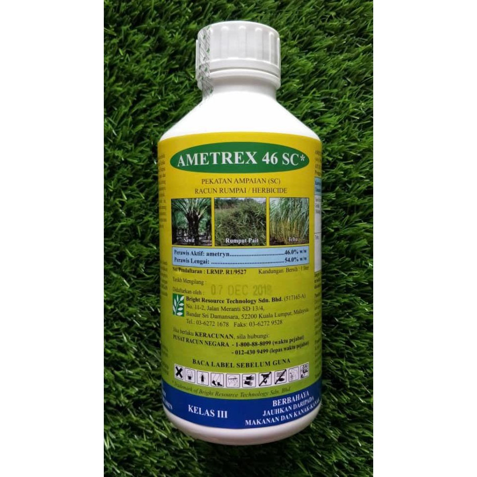 1L Ametrex Ametryn 46% Herbicide Racun Rumput Susu | Shopee Malaysia