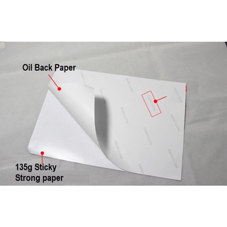 A4 Glossy Sticker Photo Paper Label Kertas Pelekat Ink Waterproof 135g ...