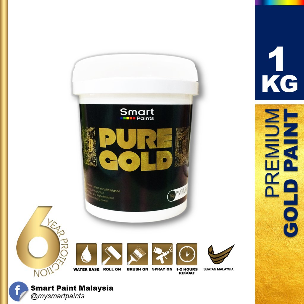 Smart Paints Smart 24K Pure Gold (1kg) | Shopee Malaysia