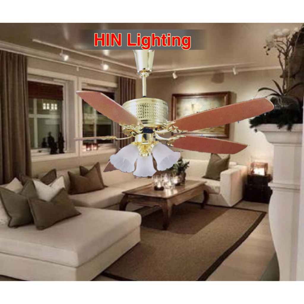 ELMARK Premier Collection EL800-307 Ceiling Fan With Light Kit Free ...