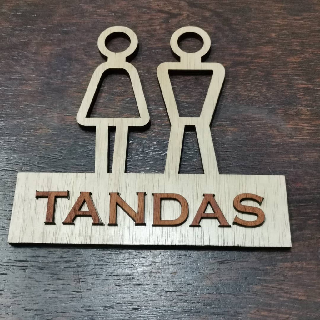 TOILET SIGN / 3D CUT OUT TOILET SIGN / TANDAS LELAKI PEREMPUAN | Shopee ...