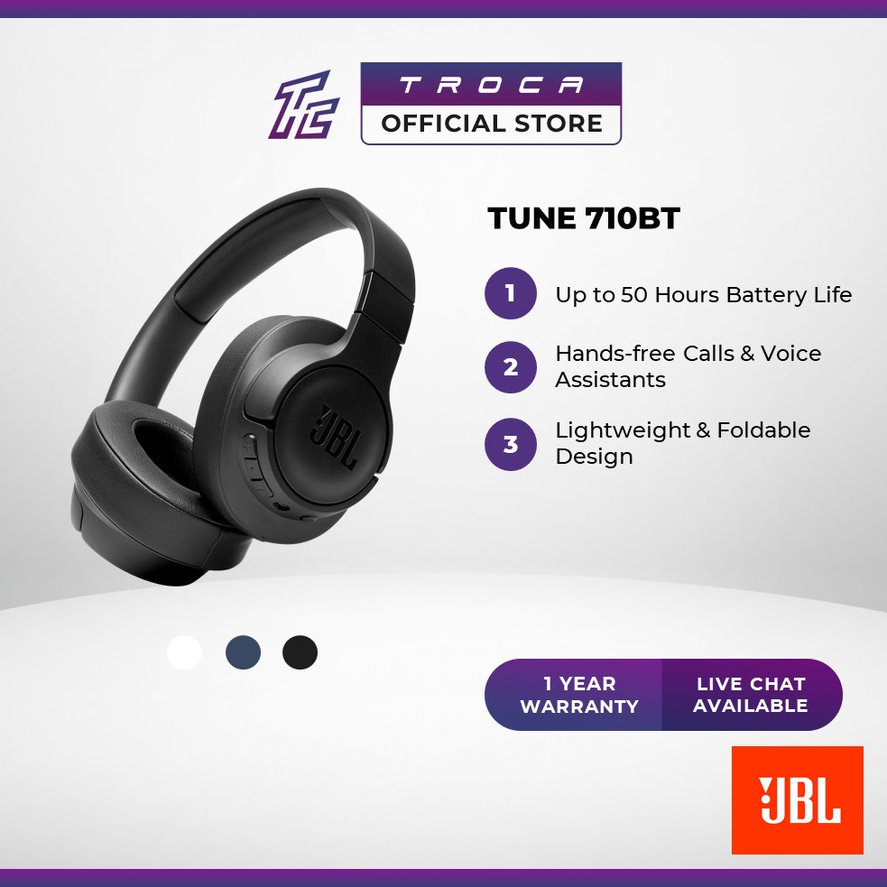 JBL TUNE 710BT / 700BT Wireless Over-Ear Headphones with Built-in ...