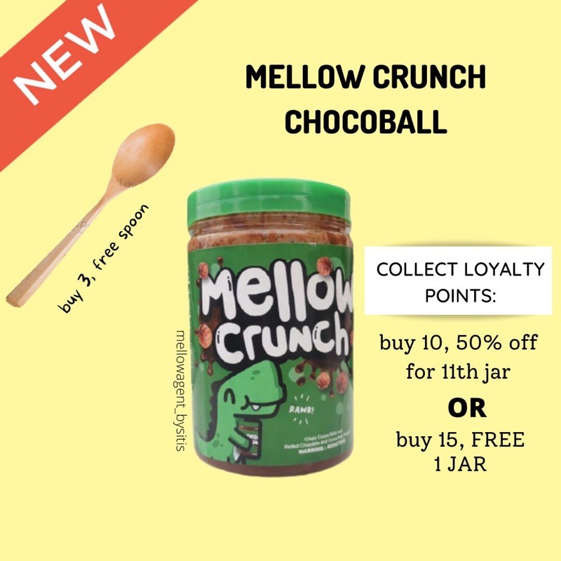 [ READYSTOCK ] MELLOW CRUNCH CHOCO BALL & COOKIES CHOCOJAR VIRAL ...