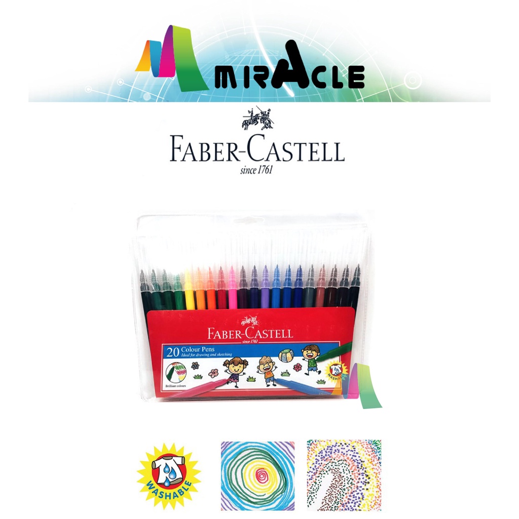 Faber-Castell Magic Color Pen / Fibre Tip Colour Pen - (12/20/30 ...