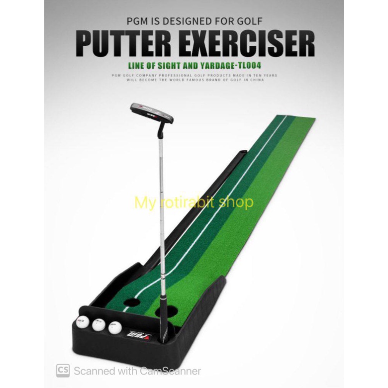 PGM Indoor Golf Putting Practice Mat Putter 3M , 2.5M length | Shopee ...