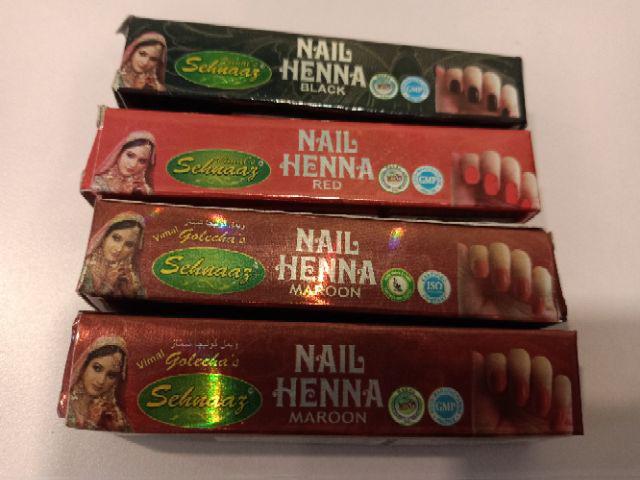 Inai kuku viral Maroon, pink , purple , black ,orange , blue, green ...