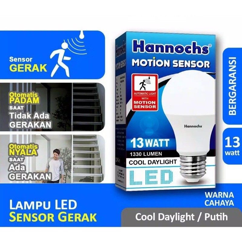 Hannochs 13 Watt Led Light Bulb Motion Sensor Motion Sensor | BeeCost