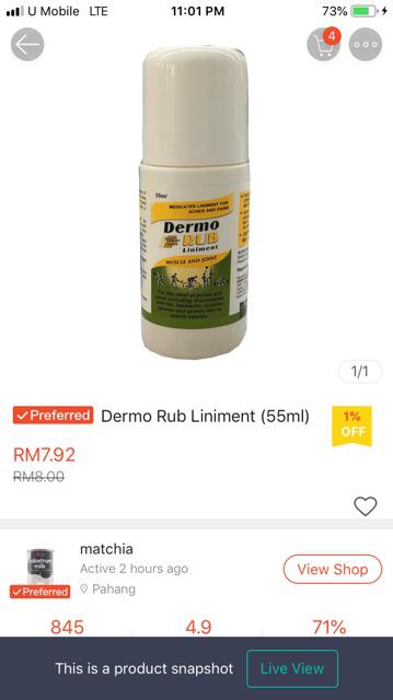 Dermo Rub Liniment (55ml) | Shopee Malaysia