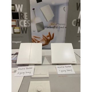 LEGRAND MALLIA SENSES SWITCHES WHITE (A281000MW 1GANG 1WAY)(A281002MW ...