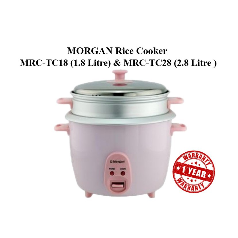 MORGAN Rice Cooker MRC-TC18 (1.8 Litre) & MRC-TC28 (2.8 Litre ...