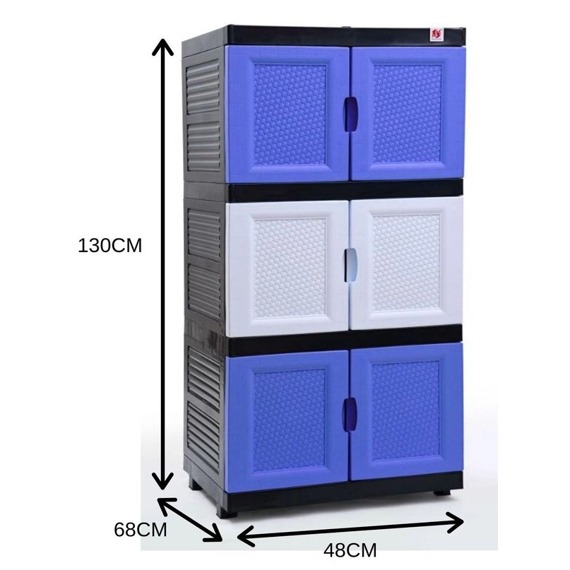Kabinet Laci Plastic 3 Tingkat/ 3 Tiers Storage Cabinet | Shopee Malaysia