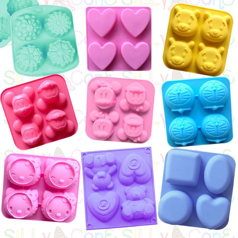 CUTE SILICONE MOULD Assorted Moulds Silicon Mold Acuan Silikon Cartoon ...