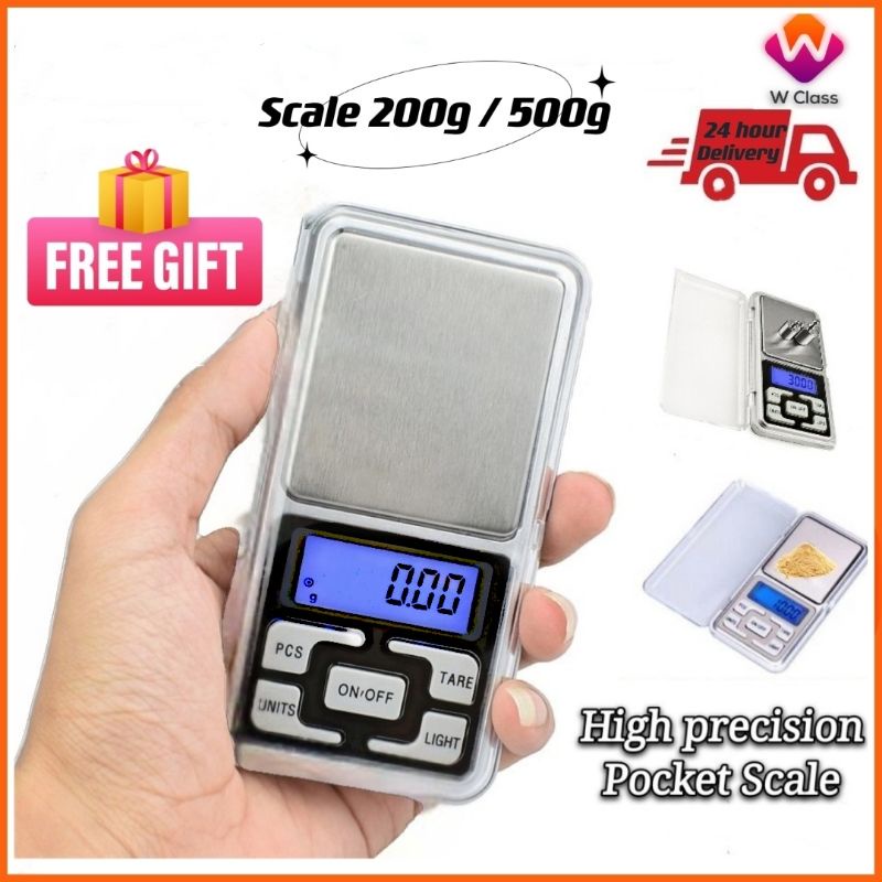Penimbang Emas 500gx0.1g / 200gx0.01g Kitchen Mini Scale Timbang Emas ...