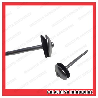50PCS PVC Black Rubber Washer Pelapik Getah Hitam Untuk Paku Payung ...