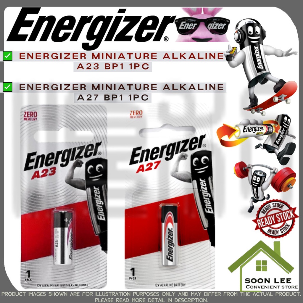 Energizer Miniature Alkaline Super Heavy Duty Battery Bateri A23 BP1 ...