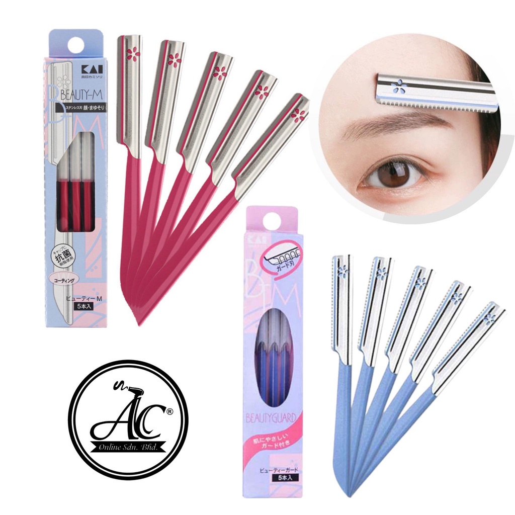 Japan Kai Razor Beauty Guard Beauty M For Face Hair & Eyebrow Shaving ...