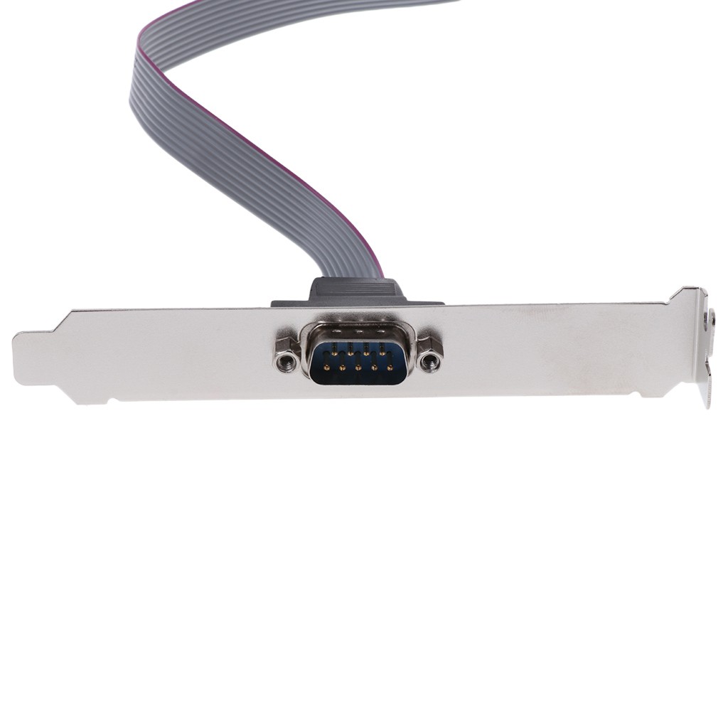 Serial 9Pin RS232 DB9 Motherboard Com Port Ribbon Cable Connector ...