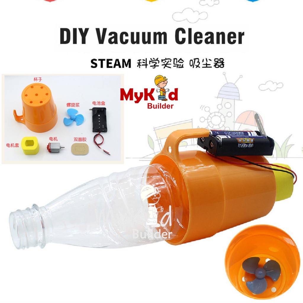 MyKid DIY Vacuum Cleaner Science Experiment Kits Projek RBT Vakum Vacum ...