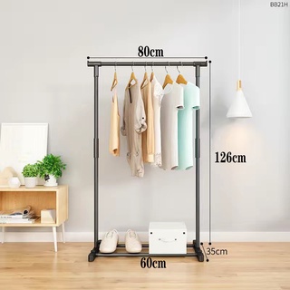 Clothes Hanger & Drying Racks Single Pole Clothes Hanging Rack ...