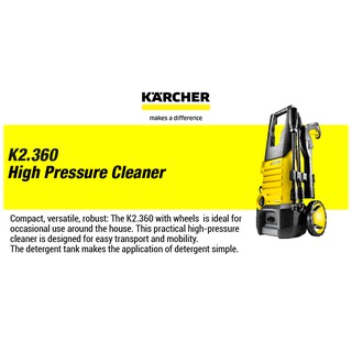 KARCHER K2.360 HIGH PRESSURE CLEANER 1400W | 120BAR | 5.6L/MIN | 6M HOSE [ K2360 ] | Shopee Malaysia