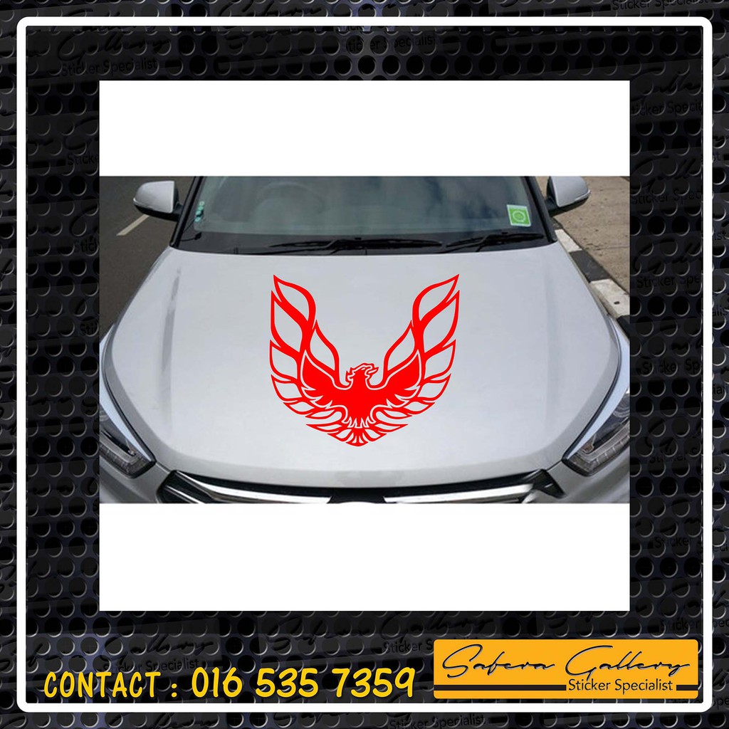 sticker kereta burung garuda sticker cermin vinyl sticker windscreen ...